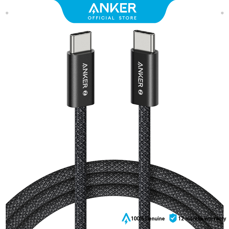 Anker Zolo USB C to USB C Cable, Braided and Dirt-Free Type C Fast ...