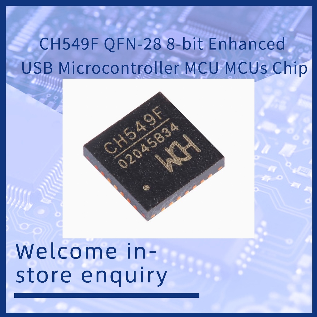 CH549F QFN-28 8-bit Enhanced USB Microcontroller MCU MCUs Chip | Shopee ...