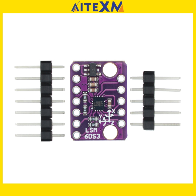 GY-LSM6DS3 LSM6DS3 Accelerometer Gyro Embedded Digital Temperature Sensor Module SPI IIC I2C ...