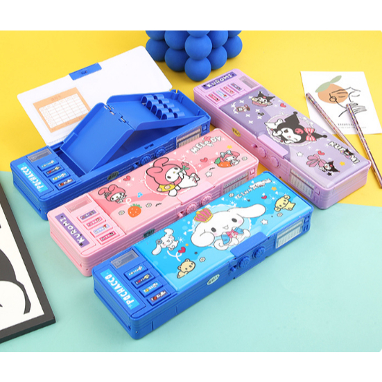 Kuromi Pencil , Double Layer Kuromi Mechanism Pencil Box, Large ...