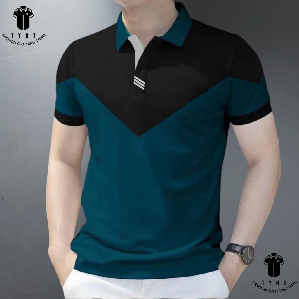 TYHT - Full sublimation Polo for Men Formal Office Fashion Style Polo ...