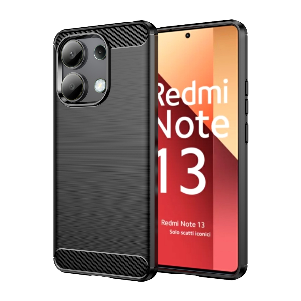 For Xiaomi mi Redmi Note 13 4G (Not 5G) ,Brushed carbon fiber ...