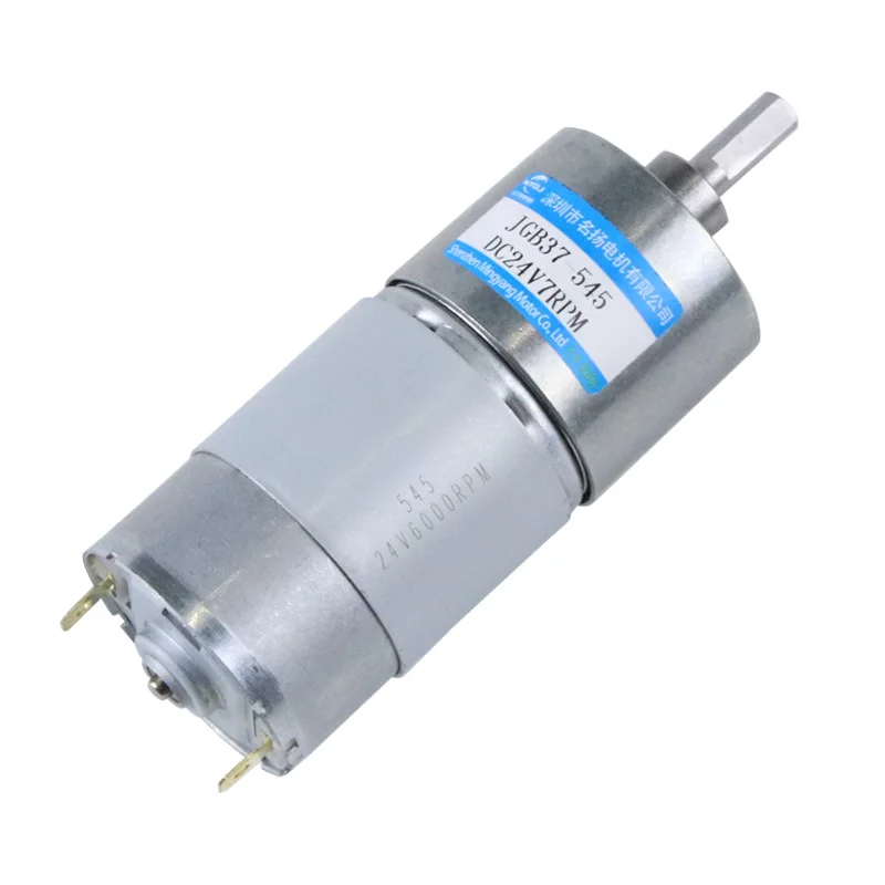 24V 12V 37mm DC gear motor high torque power JGB37-545 small motor micro gear speed regulating ...
