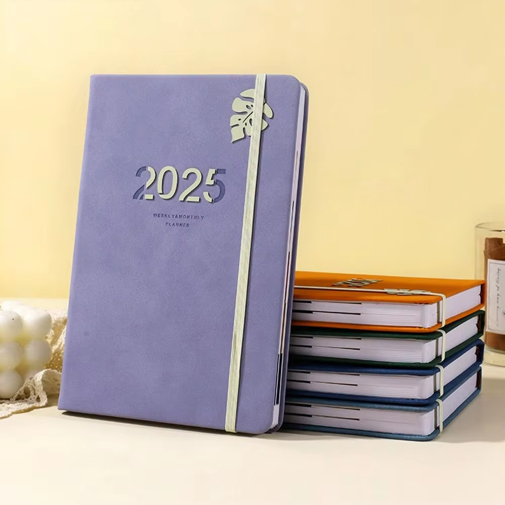 English 2025 Schedule Planner Notepad 12 Months 2025 A5 Agenda Notebook ...