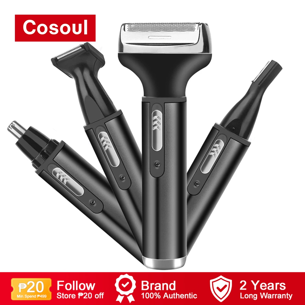 Cosoul Shaver for Men Electric Shaver Razor Hair Trimmer 4 in 1 Nose ...