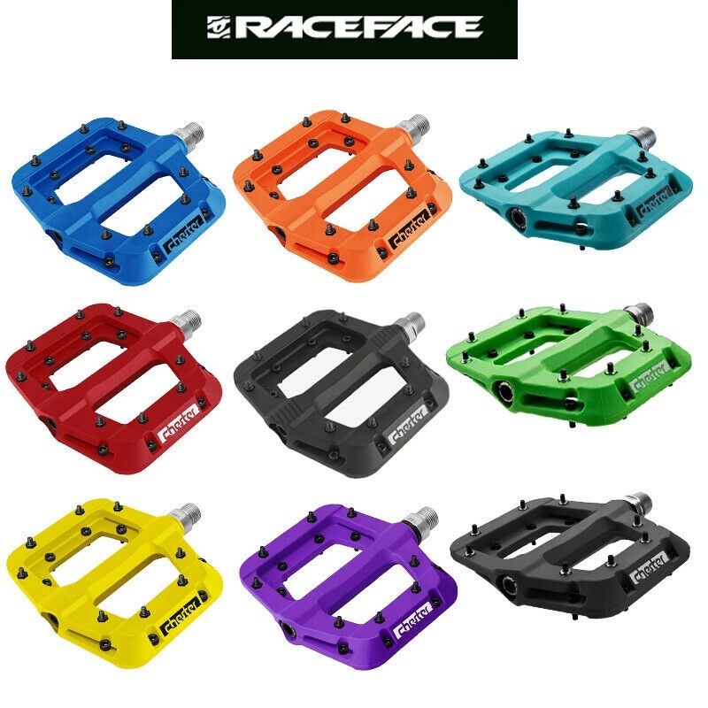 Race Face Chester MTB Pedals - Super Grip Flat Pedals for Mountain Bike ...