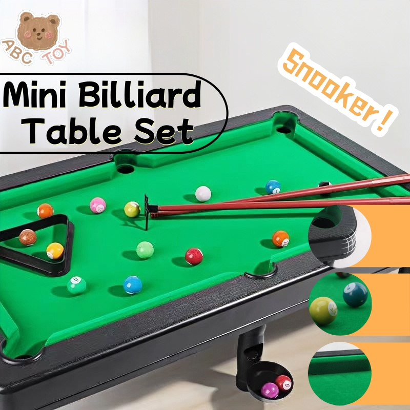 Mini Billiard Table Set Snooker Billiards Parent-child Interactive Game ...