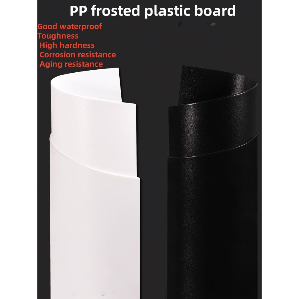 PP board, frosted plastic board, hard black and white PVC plastic sheet ...