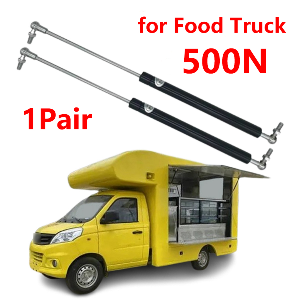 1Pair 58cm 68cm 500N 50KG Food Truck Side Door Gas Strut Damper Support ...