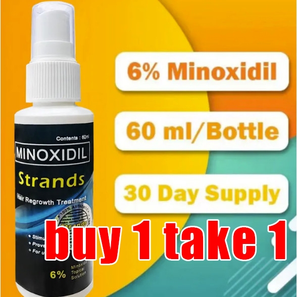 Original Minoxidil Strands 6% Minoxidil Topical Solution (60ml per ...