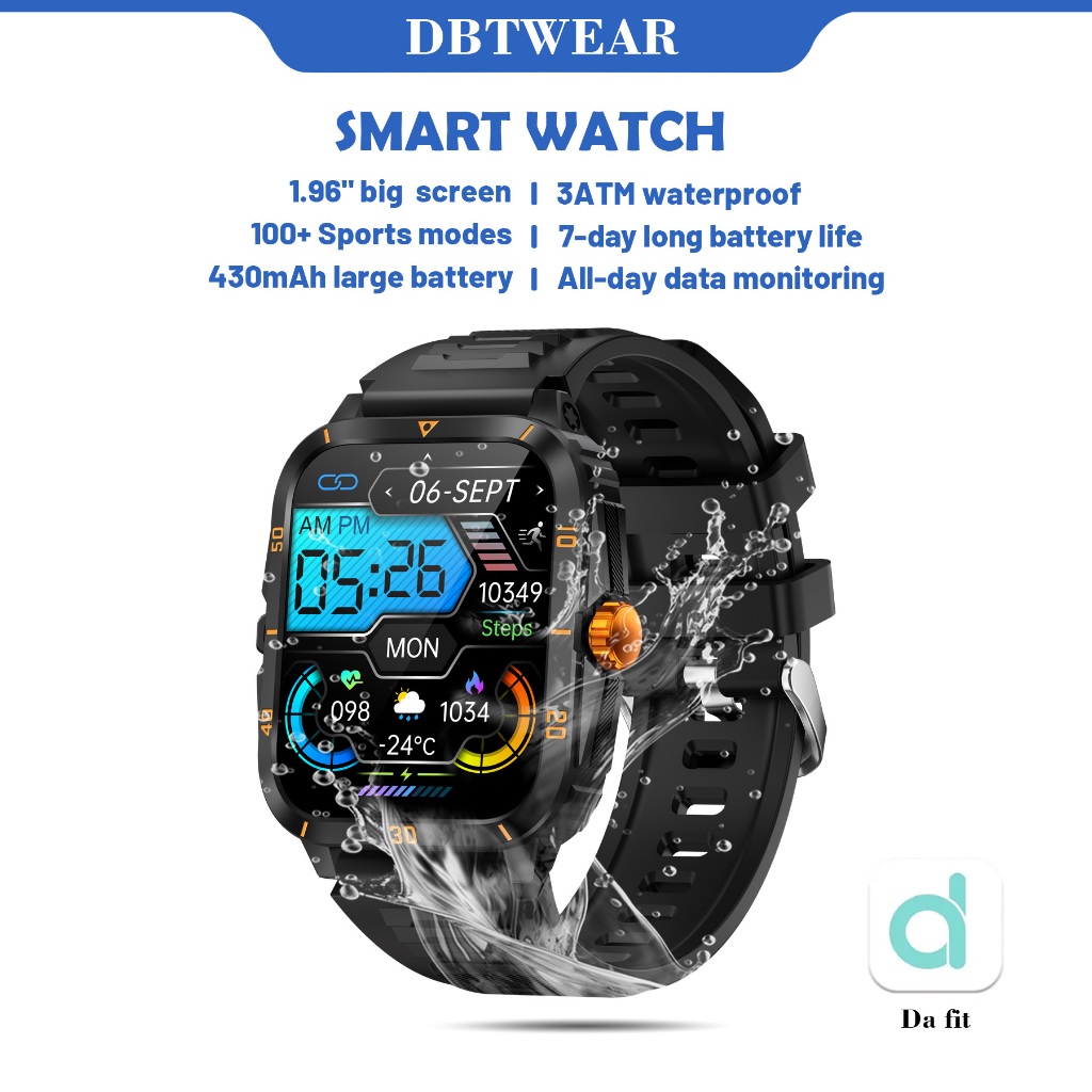 2024 SBW8 3ATM Waterproof Smart Watch Diving Depth Sport Watch ...