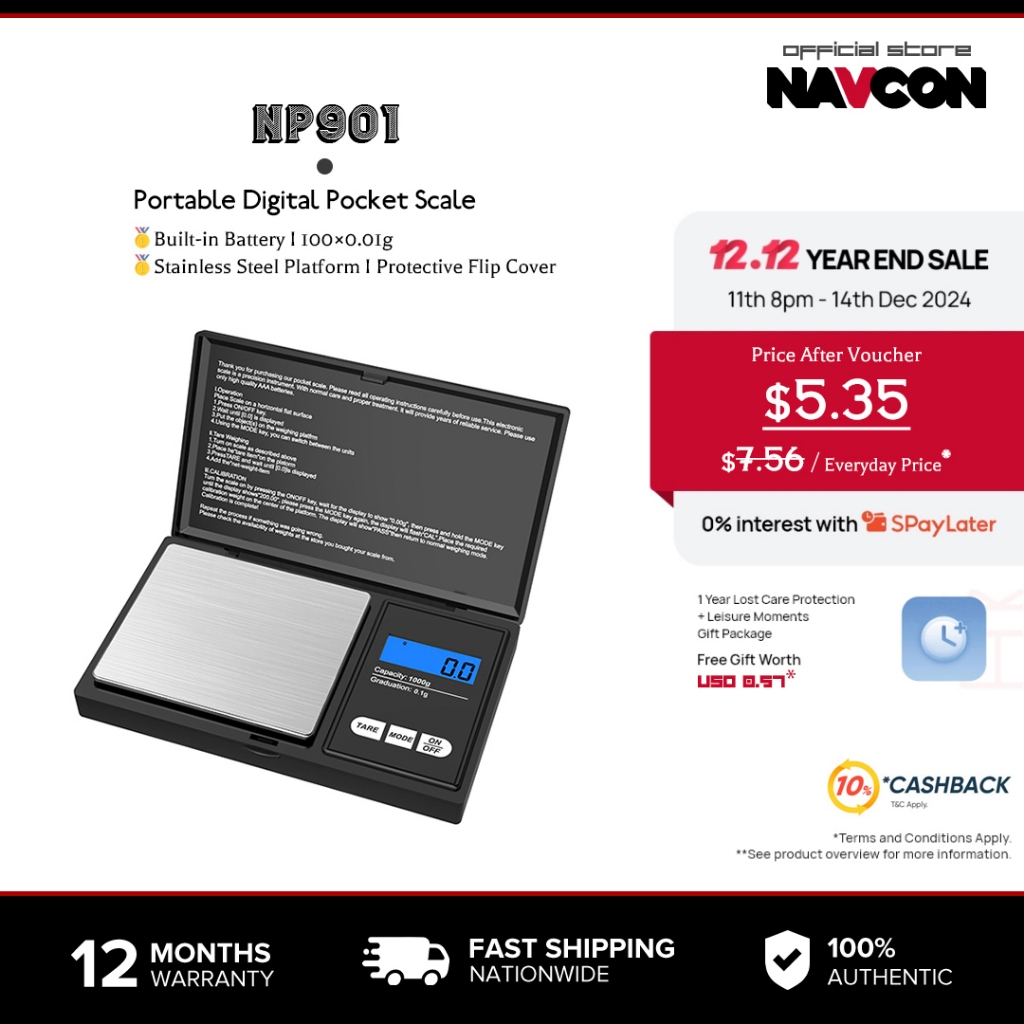 Navcon Digital Pocket Scale, Small Digital Scales Grams and Ounces ...