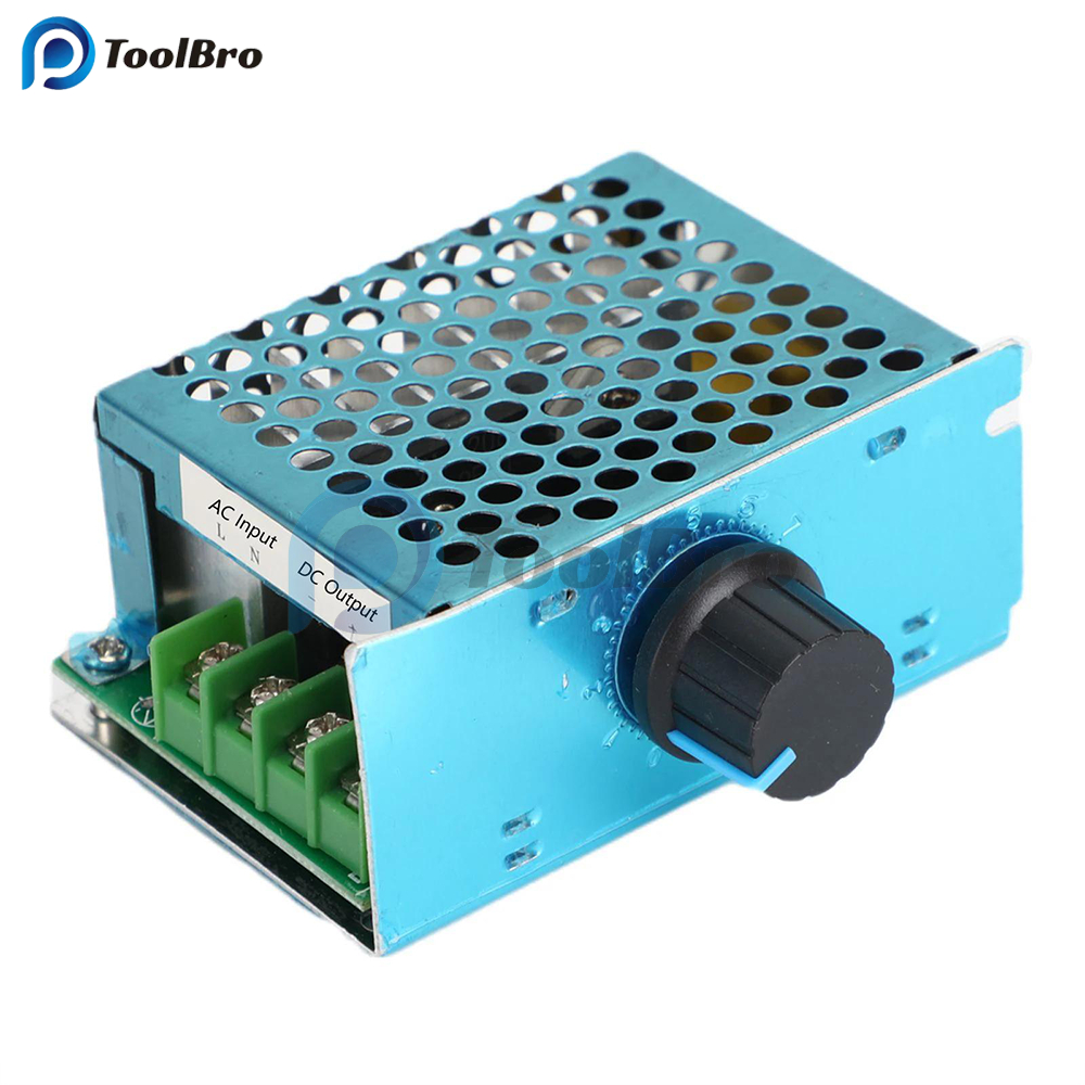 Artudatech AC 220V Input Knob 20A PWM DC 220V Motor Speed Controller ...