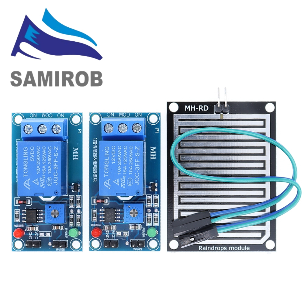 Rain water sensor module + DC 5V 12V Relay Control Module Rain Sensor ... Rain water sensor module + DC 5V 12V Relay Control Module Rain Sensor ...