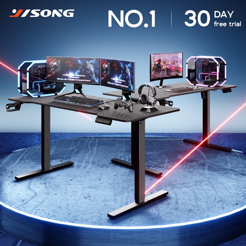 【Smart Gaming Desk】YISONG Electric Lift Table Computer Table Office ...