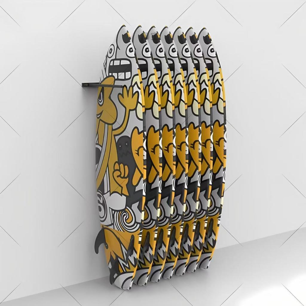 Wall mounted windboard surfboard display rack SUP paddle board storage ...