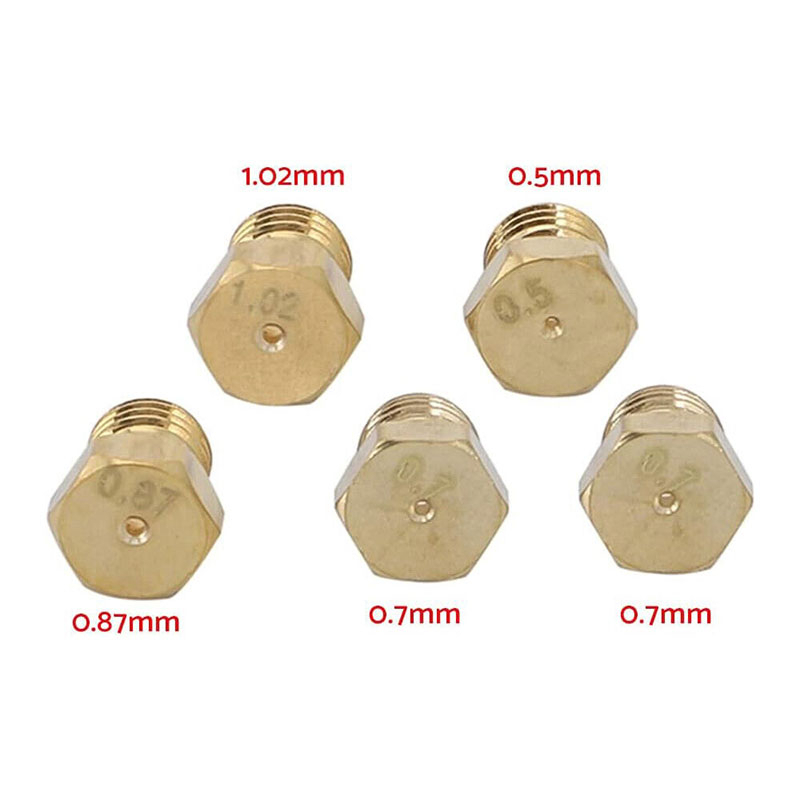 5pcs LPG Gas Jet Set Burner Gas Hob LPG Conversion Kit Nozzles Propane ...