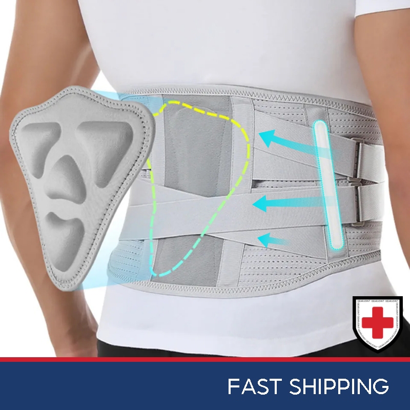 Lumbar Support/Back Braces for Lower Back Pain Relief with 3D Lumbar ...