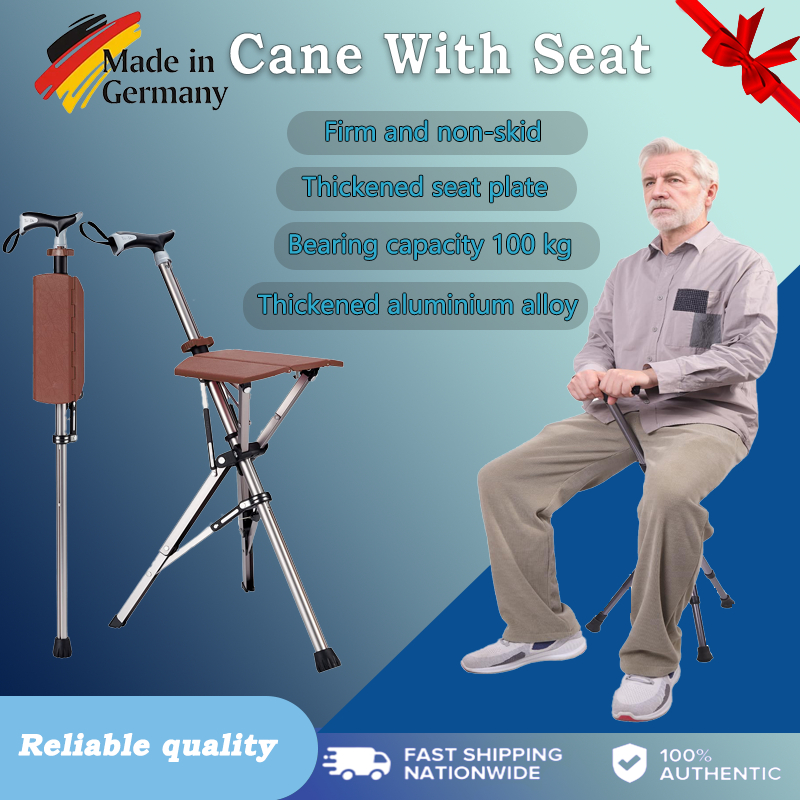 Adjustable Height Cane Chair Tripod Cane Stool Crutch Chair Cane With ... Adjustable Height Cane Chair Tripod Cane Stool Crutch Chair Cane With ...