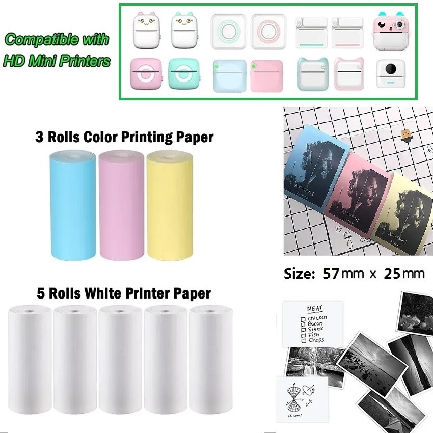 Thermal Paper Roll White and Color 57*25/30mm Wrong Questions Notes ...
