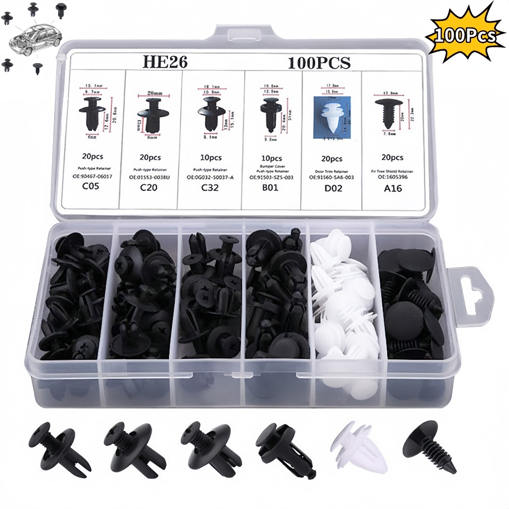 Bumper Clip Fastener Clip Car Clip Plastic Screw Plastic Clip Push Pin ...