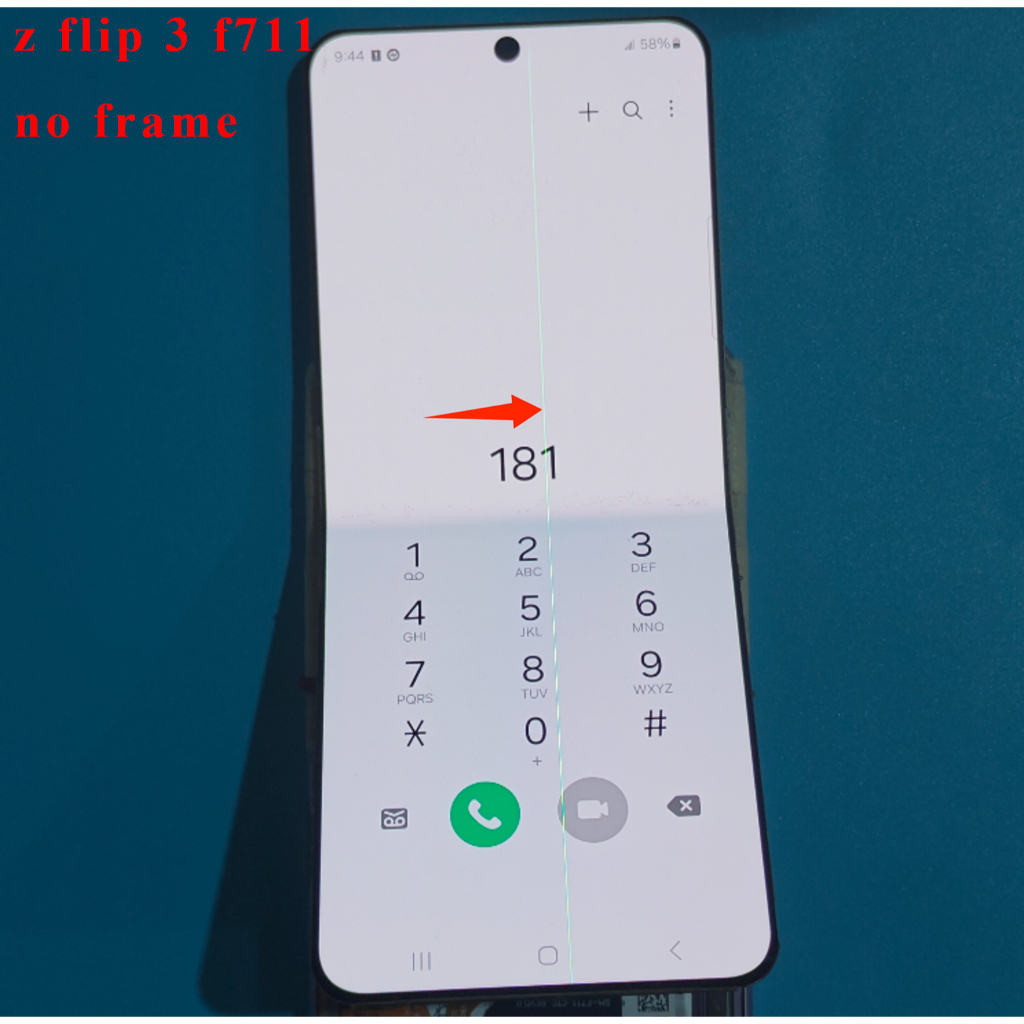 6.7inch super amoled with scratches dot line for samsung Z Flip 3 F711 ...