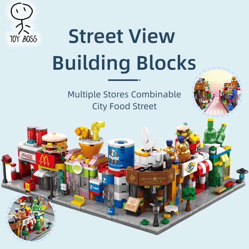 Street View Building Blocks Food Architectural Series Combinable ...