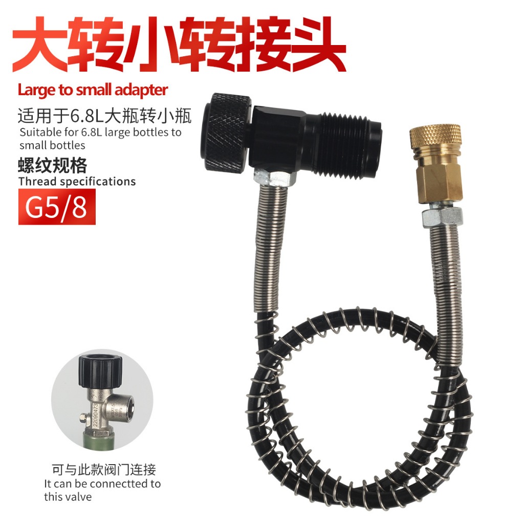 Quick inflation G5/8 thread 6.8L oxygen cylinder diving gas cylinder ...