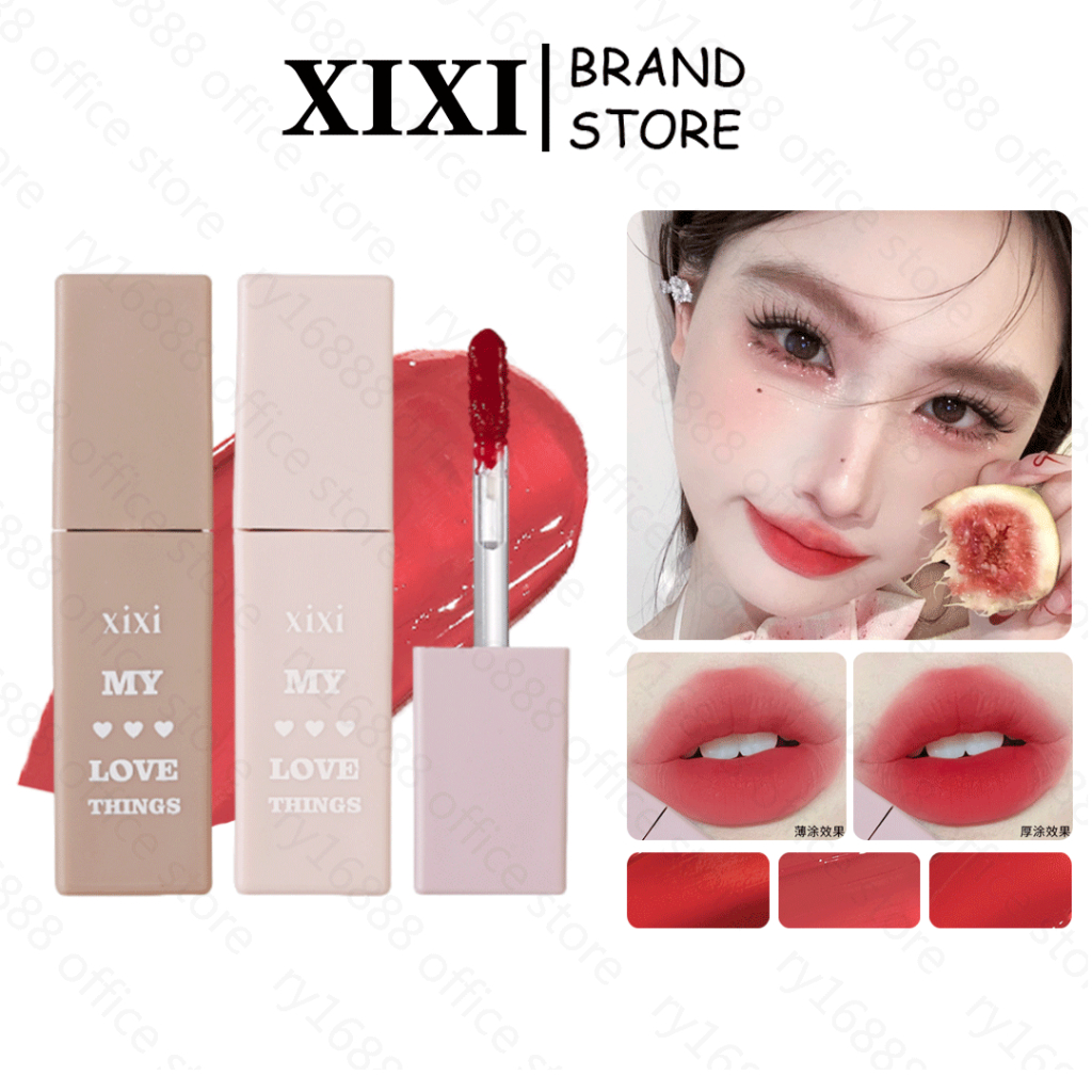XIXI Matte Lip Glaze 3 Color Smooth Velvet Misty Lip Tint Waterproof ...