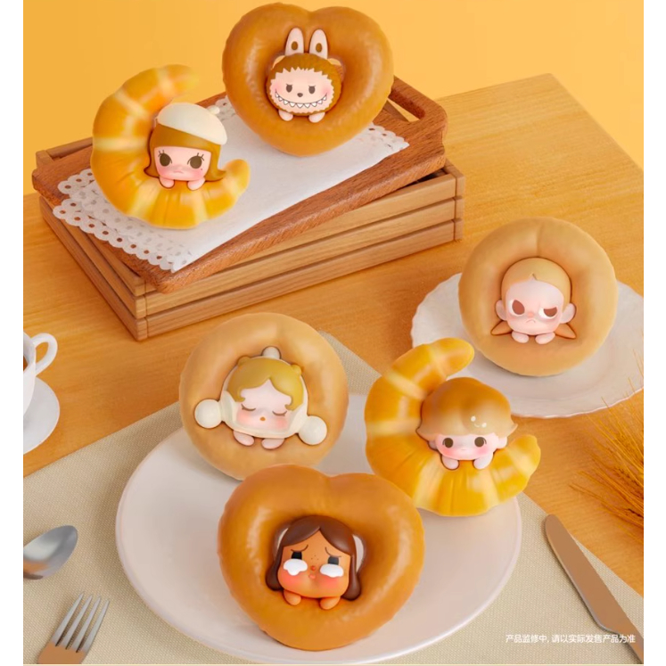 P POPMART Bubble Cute Grain Toast Series Refrigerator Stickers sp ...