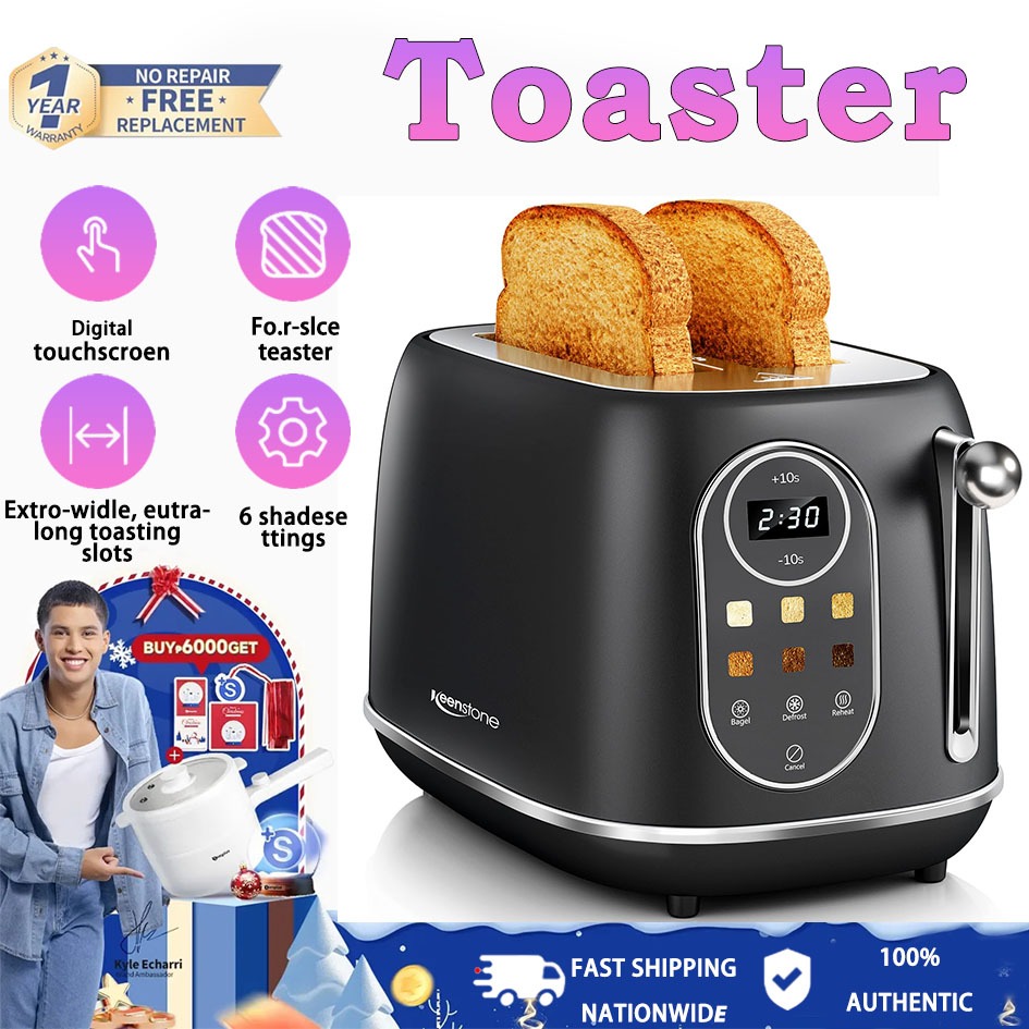 【Best-selling】 toaster with 2 slices slot multifunctional breakfast ...