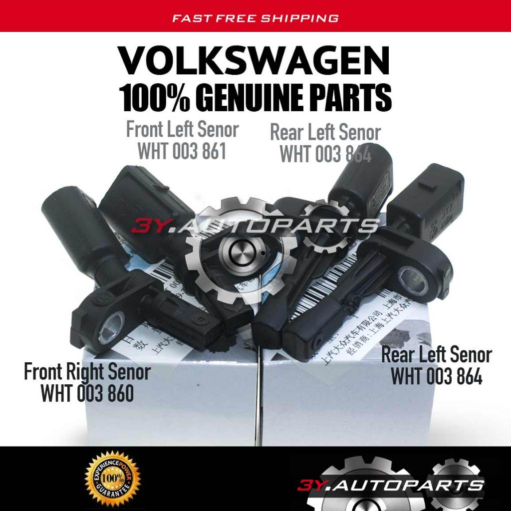 New Genuine ABS Speed Sensor WHT003860 WHT003861 WHT003864 For VW Golf ...