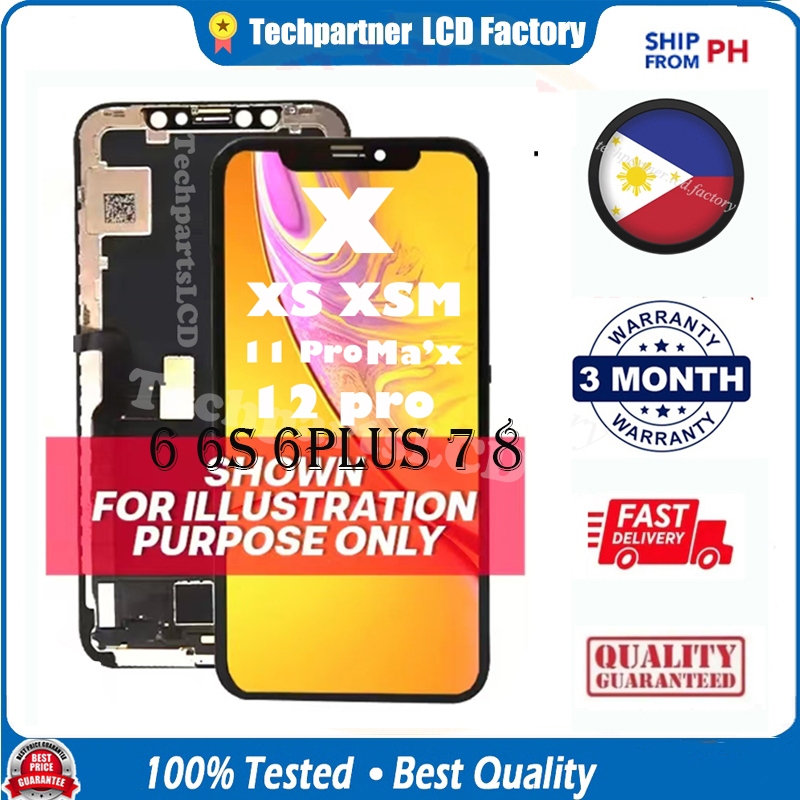 LCD FOR 6 6S 7 Plus 8 8p plus X XS XS MAX XR 11 11PRO 11PRO MAX LCD Brand New screen assembly ...
