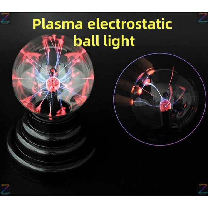 Glass magic plasma static ball light Touch sensor lightning ion ball ...