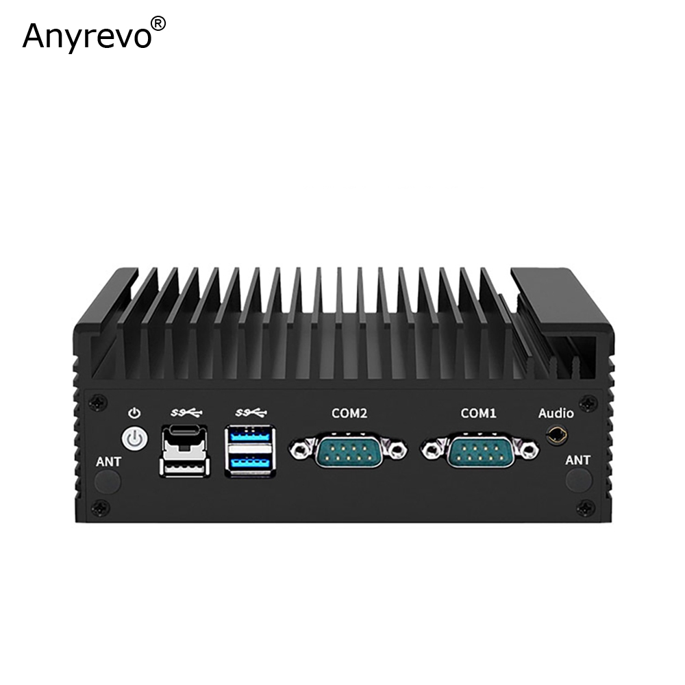 Fanless IPC Intel N100 Quad Core Mini PC With DDR4 NVMe Dual HD-MI DP ...