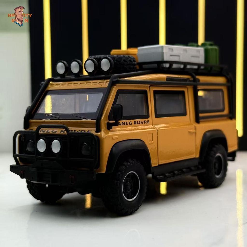 [NAU-MAN] Alloy Car Model 1: 32 Land Rover Defender Van Model Modified ...