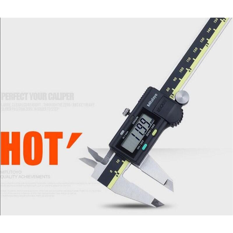 Mitutoyo Digital calipers Metal Vernier caliper Measuring Tool 150MM 0 ...