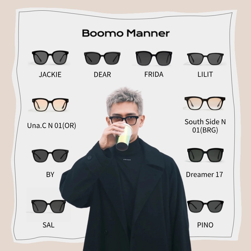 Boomo Manner - Square Frame Acetate Sunglasses Collection [3003C ...