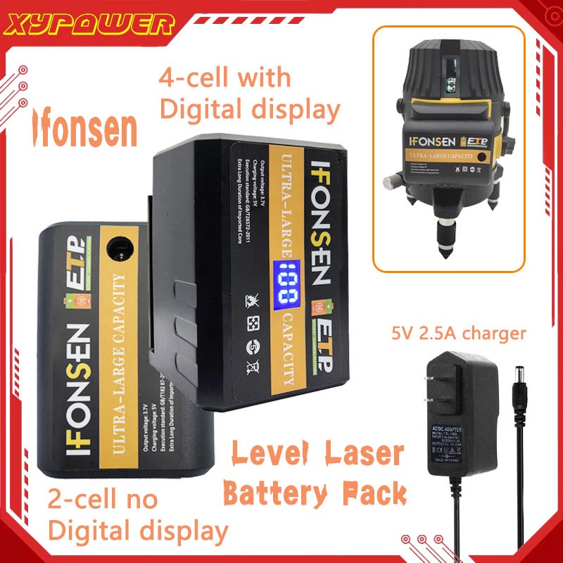 Rechargeable Level Laser Battery Pack 5V 2.5A Adapter 1.2M Level Tripod ...