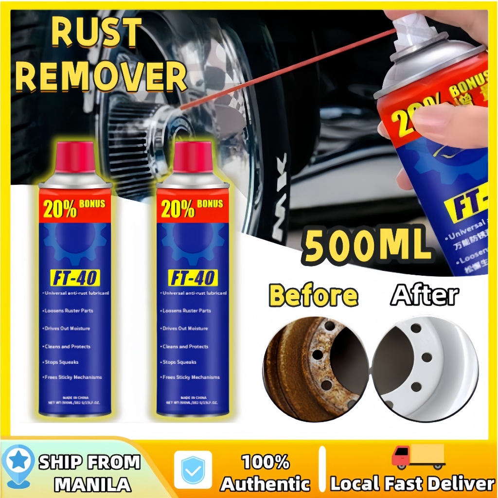 500ML Multi-Use Rust Remover/FT-40 Rust Remover Original/Universal ...