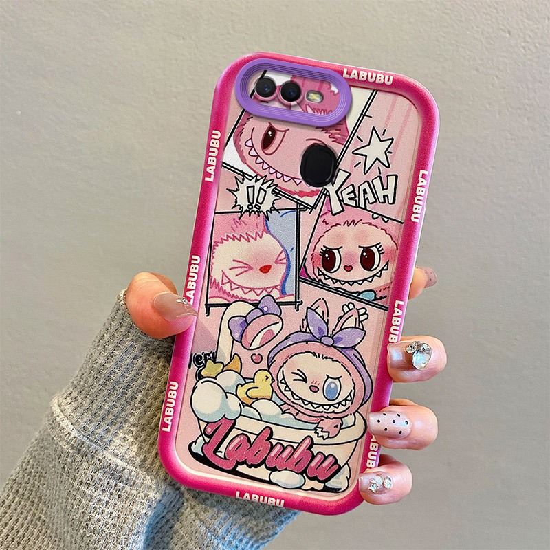 OPPO A3S Case OPPO A12E Case Fashion cartoon tpu anti falling wavy ...
