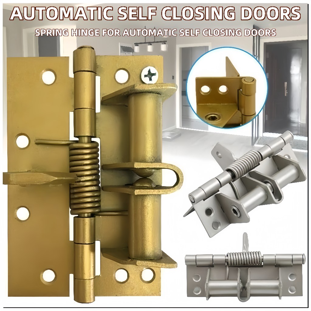Automatic Door Closer Hinges 90 Degree Right Angle Locator Door Spring ...
