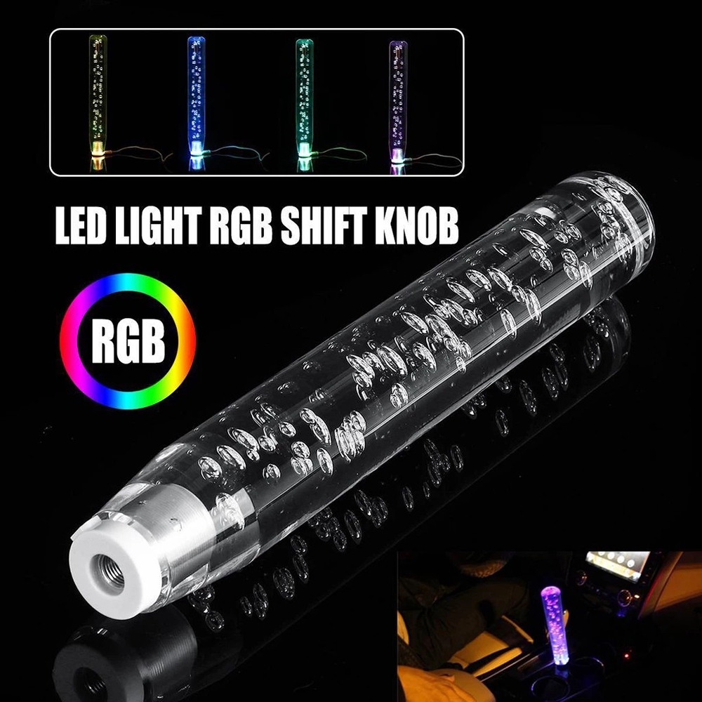 10/15/20/25/30/35/40CM Crystal Bubble Style Shift Knob Universal Manual ...