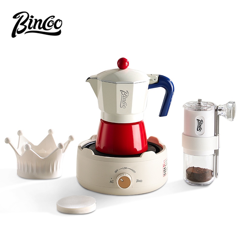 BINCOO Single Valve Moka Pot Home Style Small Coffee Pot Brewing Coffee ...