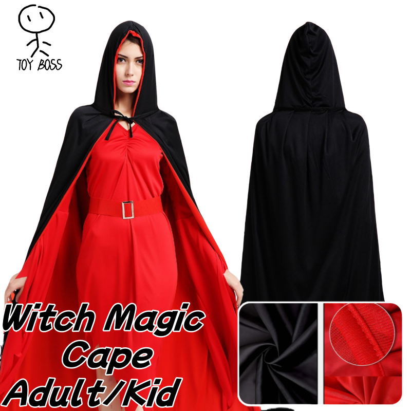 Halloween cape Wizard And Witch Robe Fantasy Magic Costume Vampire ...