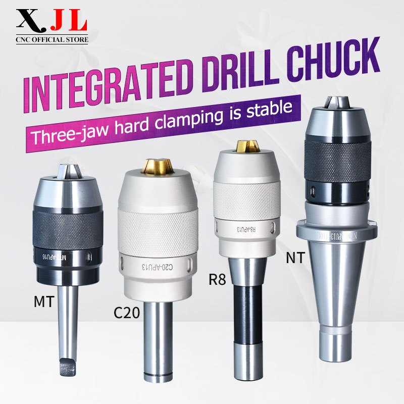 APU drill chuck R8-APU13/16 arbor C20/C25 straight shank MT2/3/4/5 ...
