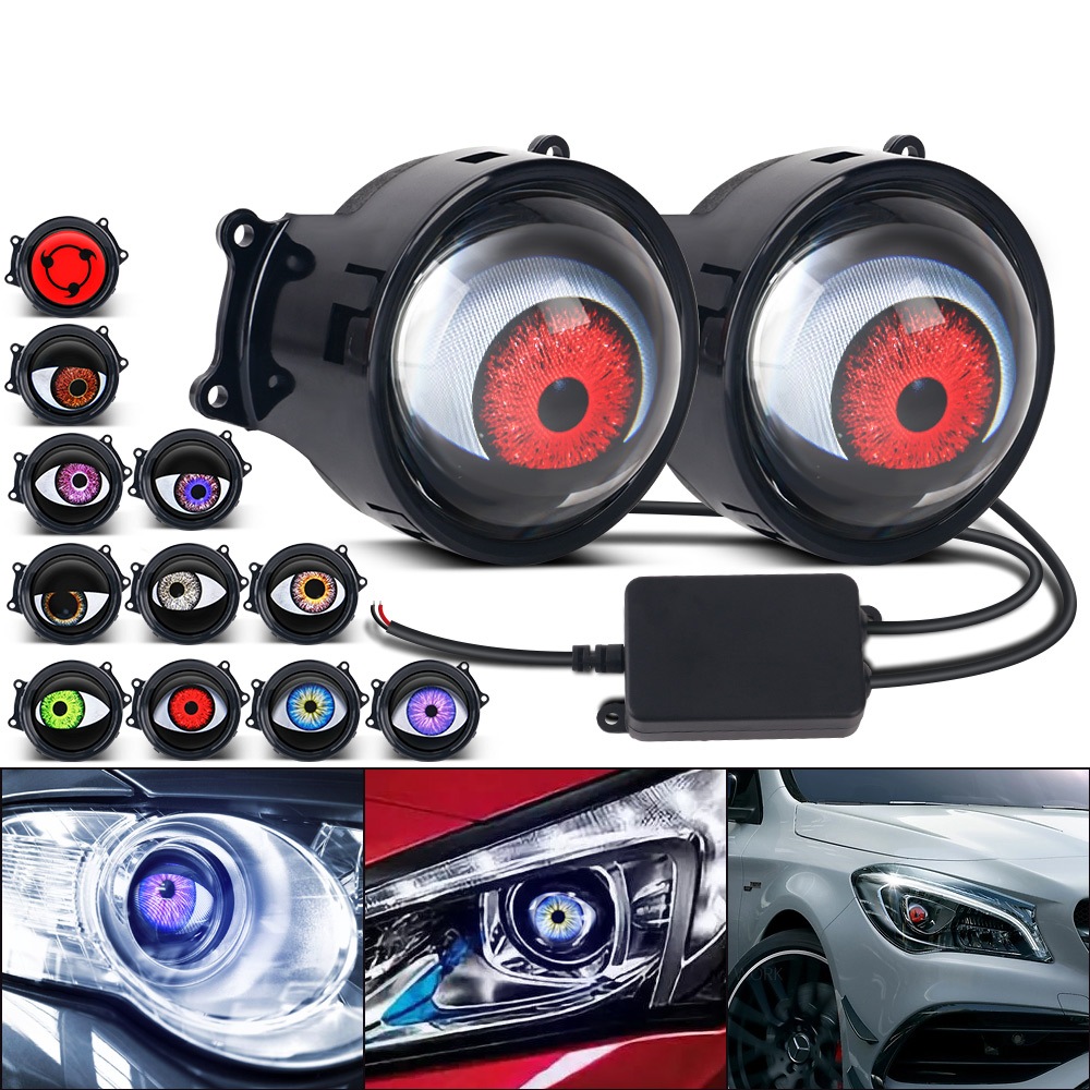 New App Control Dynamic 3 Inch 3D Devil Eyes Lens Lights 33 Modes for ...