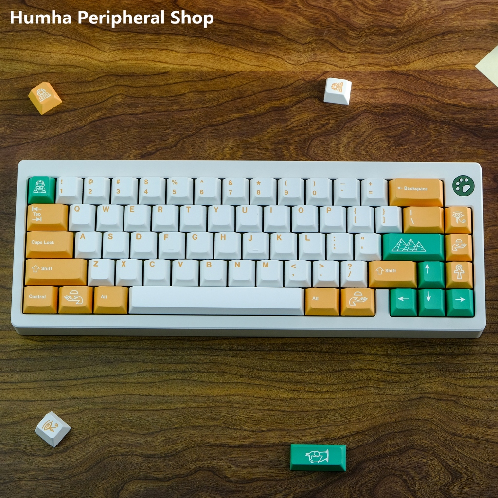 Humha Aegyptus keycap PBT material Dye-Sublimation Cherry profile Mechanical Keyboard keycap ...