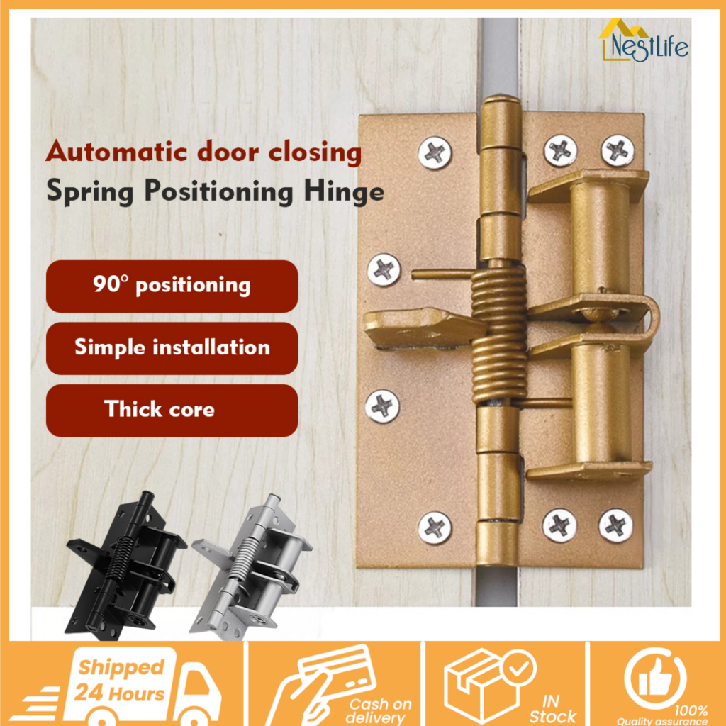 Automatic Door Closer Hinges 90 Degree Right Angle Locator Door Spring ...