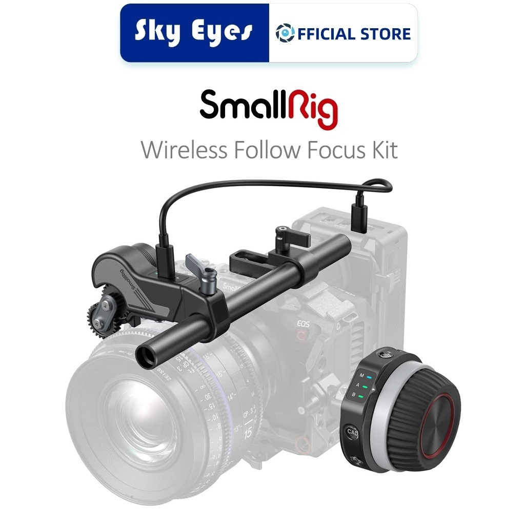 SmallRig Wireless Follow Focus Kit with Handwheel Controller & Receiver ...